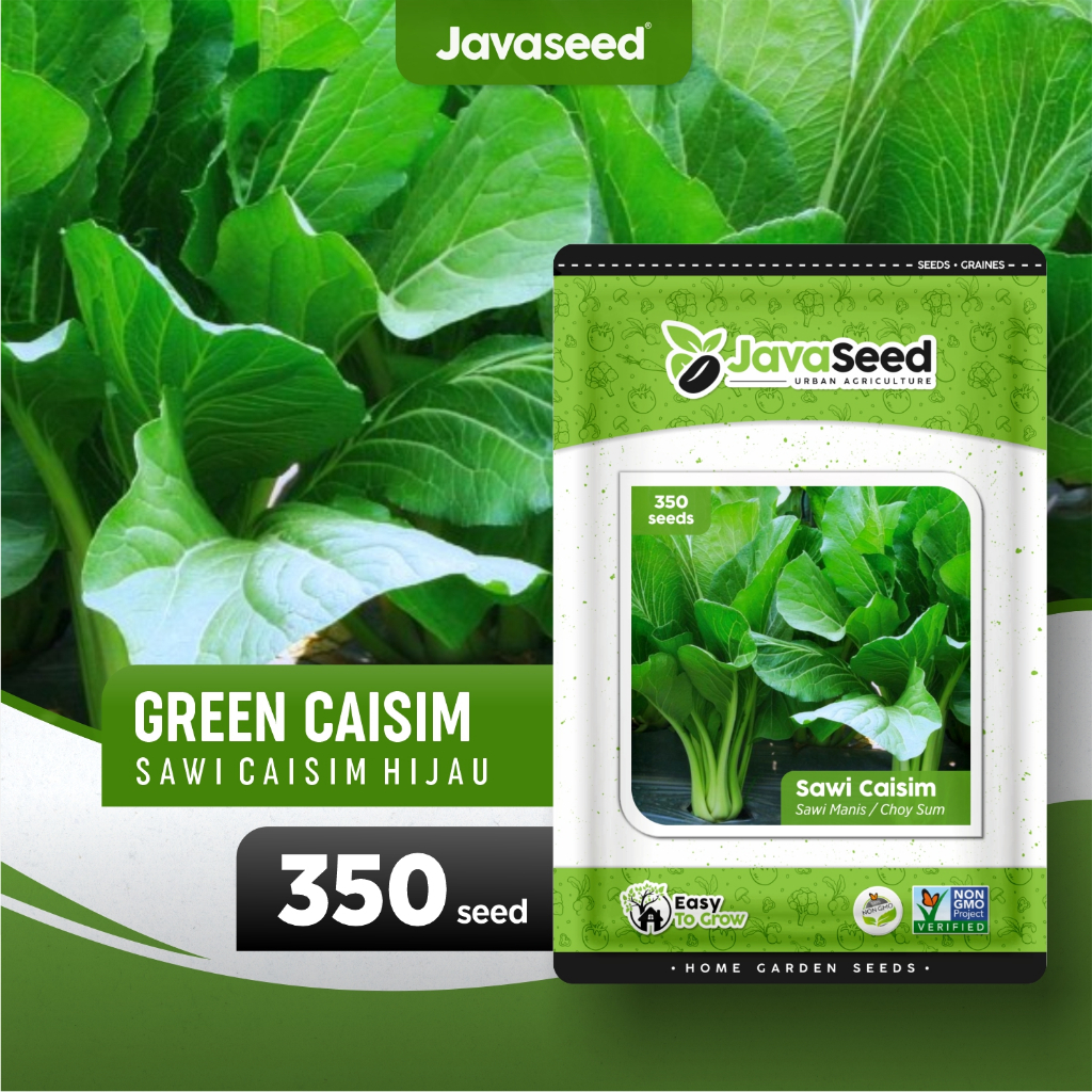 Jual JAVASEED - Benih Sawi Manis Hijau Caisim Green Choy Sum 350 Benih ...