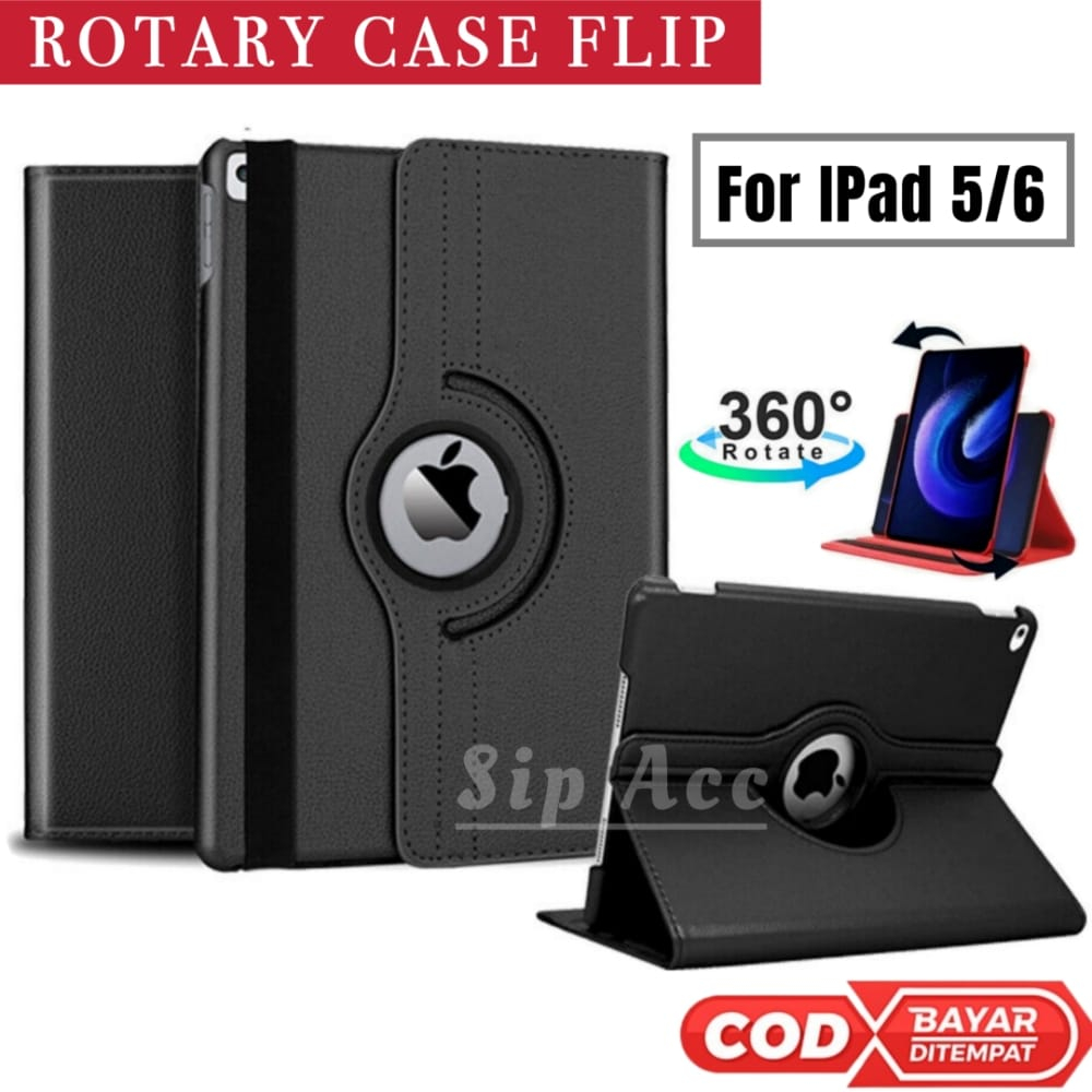 Jual Ipad 6 | Case Ipad 6 5 9.7 Inch Gen Rotary Leather Case Flip Book ...