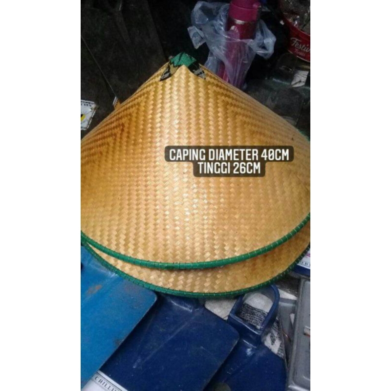 Jual caping petani/Caping petani jawa/Caping bambu/Caping bambu lebar ...