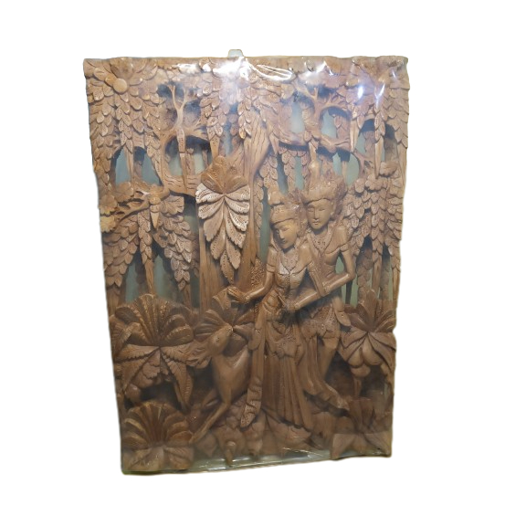 Jual Pandil Relief Relif 3D Kayu Cokelat Tebal Rama Shinta Ukuran ...