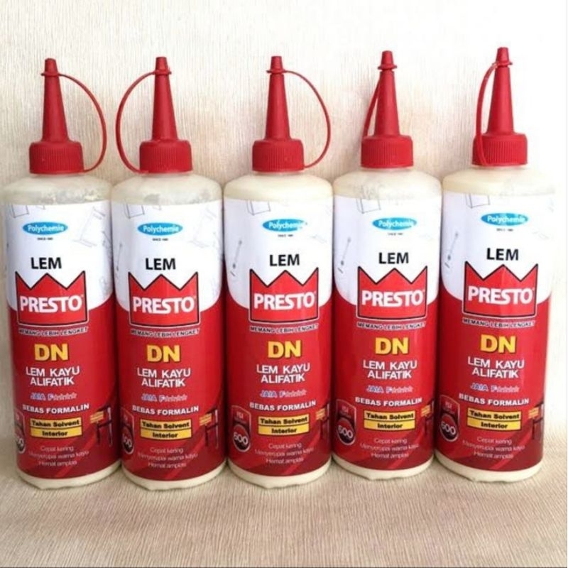 Jual Lem Kayu Alifatik PRESTO Lem Kayu HPL Multiplek Kertas Veneer ...
