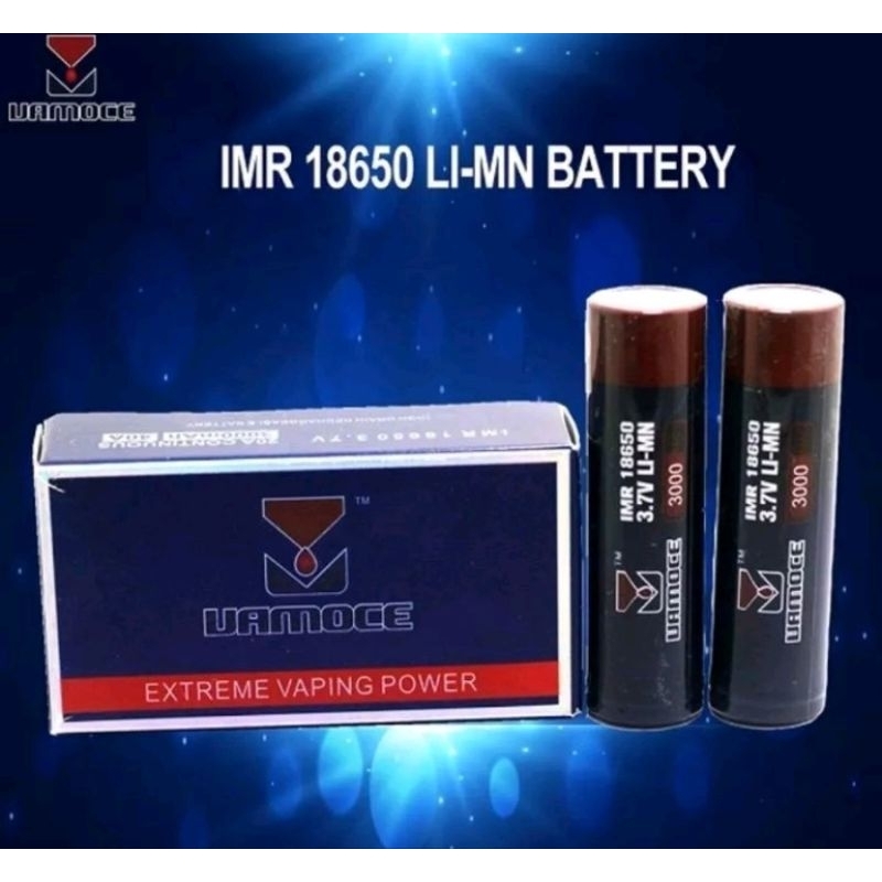 Jual Baterai original Vamoce IMR-18650 Baterai 100% original 3000mah ...