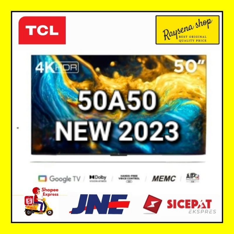 Jual TCL 50 inch Google TV - 4K UHD - MEMC - Dolby-Atmos- HFVC 2.0 ...
