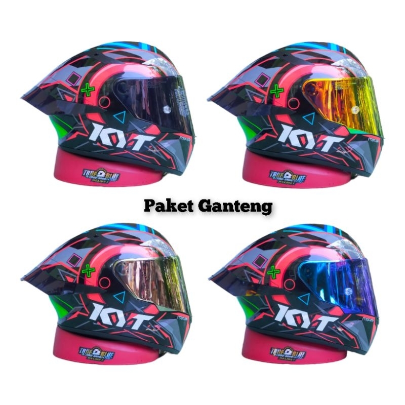 Jual Helm KYT TTC / TT-Course Ratapark Paket Ganteng | Shopee Indonesia