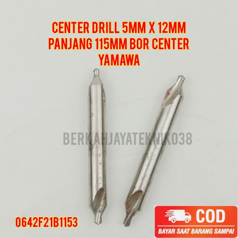 Jual Center Drill 5mm x 12mm Panjang 115mm Bor Center Yamawa | Shopee ...