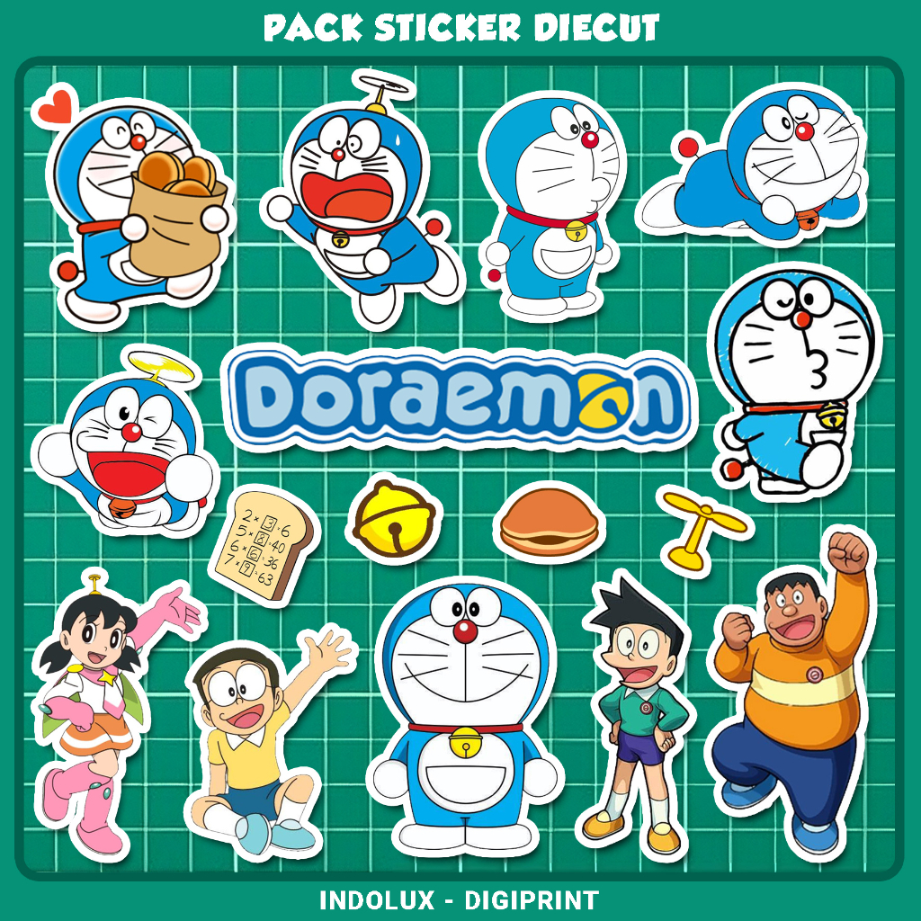 Jual Doraemon Sticker Aesthetic Lucu Waterproof Stiker Dekorasi Nobita ...
