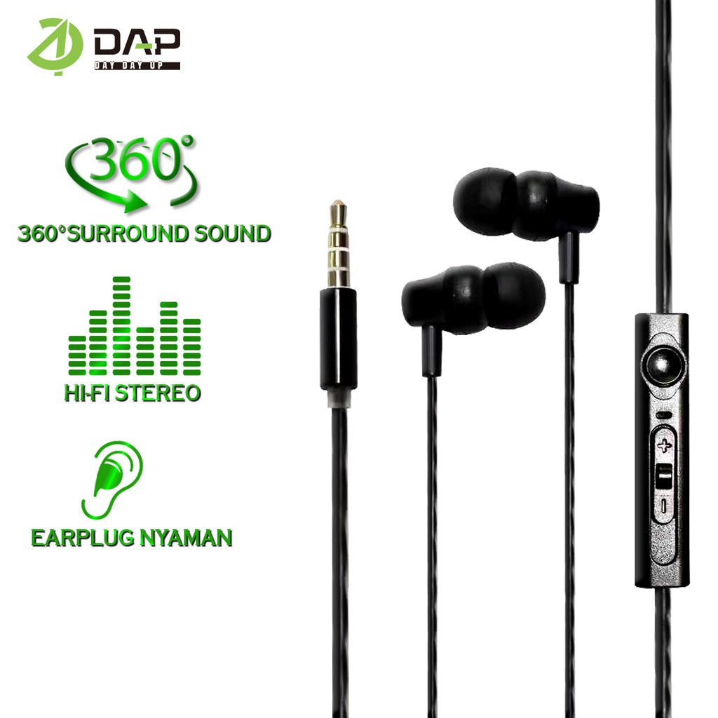 Jual DAP Wired Earphone DH-F10 HI-FI Stereo Earphone Original - Garansi ...