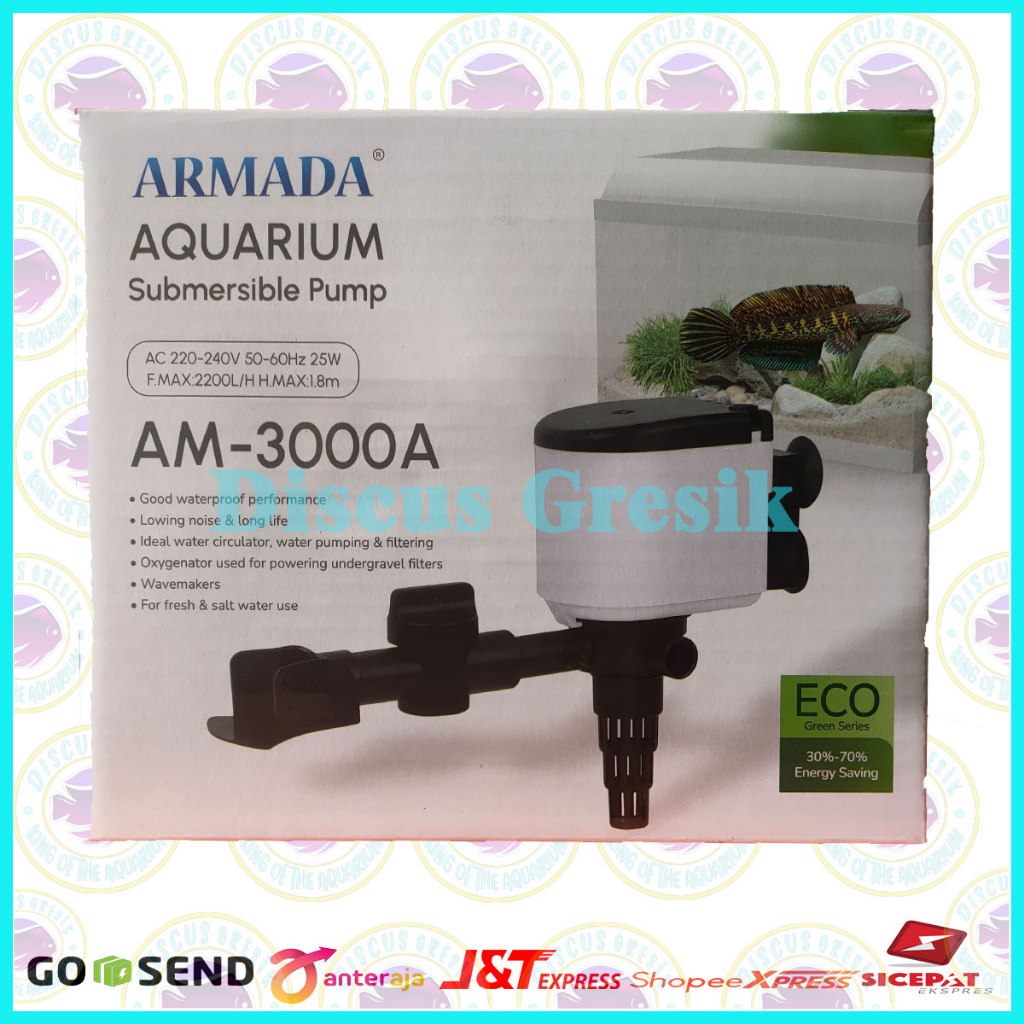 Jual Pompa Armada AM 3000 A - Pompa Celup / Water Pump Akuarium / Kolam ...