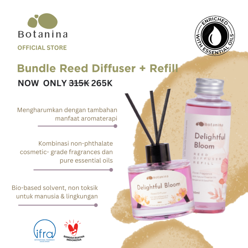 Jual Botanina Bundle Reed Diffuser + Refill | Shopee Indonesia