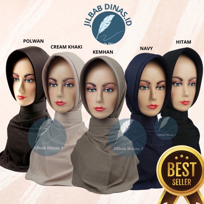 Jual Kerudung Jilbab Dinas Khimar psh bhayangkari/persit/polwan/pnspolri/pns dishub/security ...