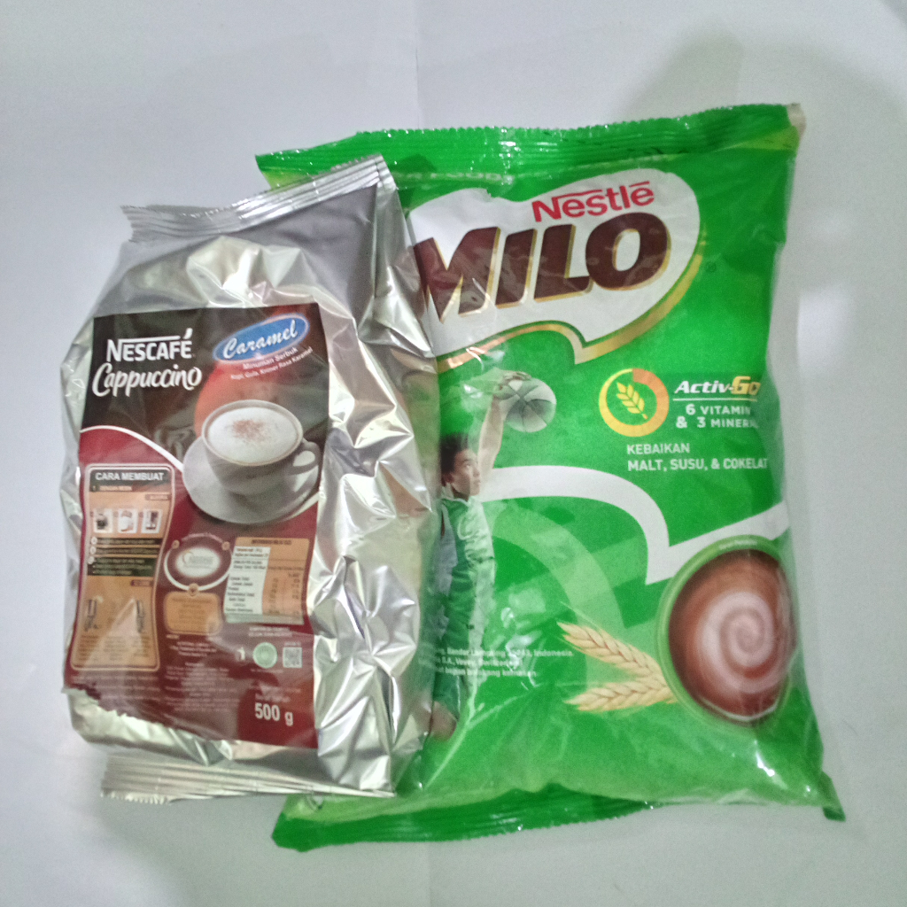 Jual Milo Complete Mix 960gr dan Nescafe Cappucino Caramel 500gr ...