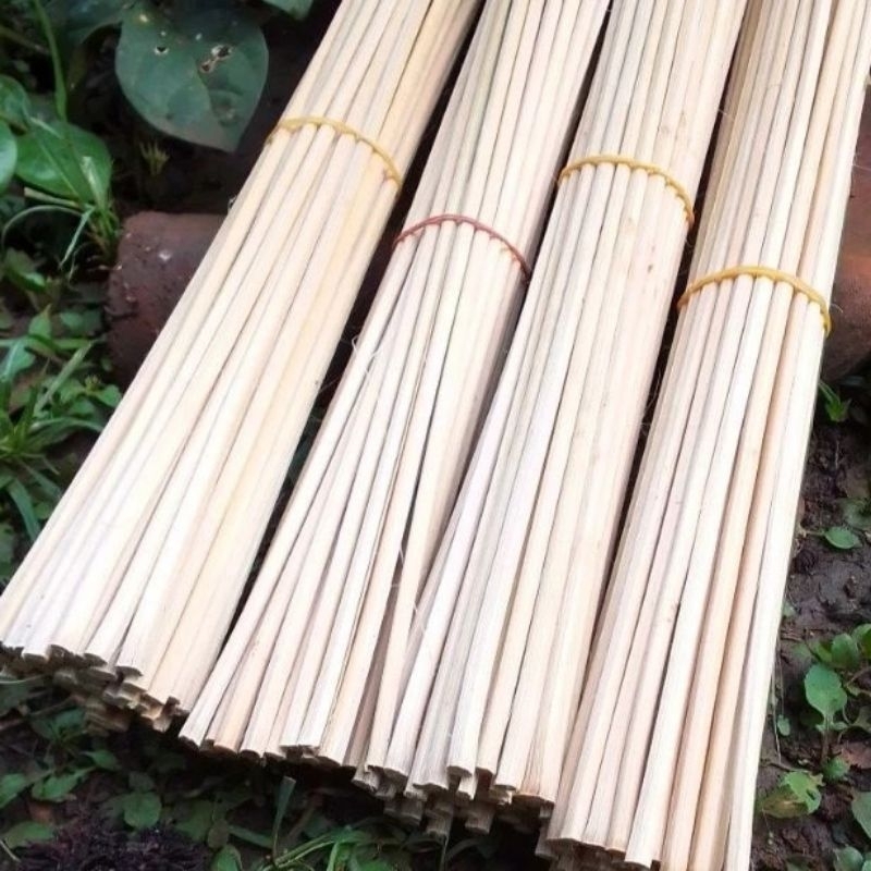 Jual Stik Bambu Lidi Bulat P 50 cm L 5 mm. paket 1 ikat isi 50 batang ...