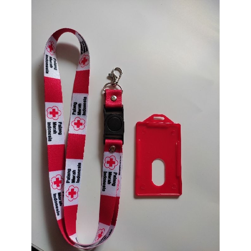 Jual Tali id card Palang Merah[ Lanyard PMI Lanyard palang merah ...