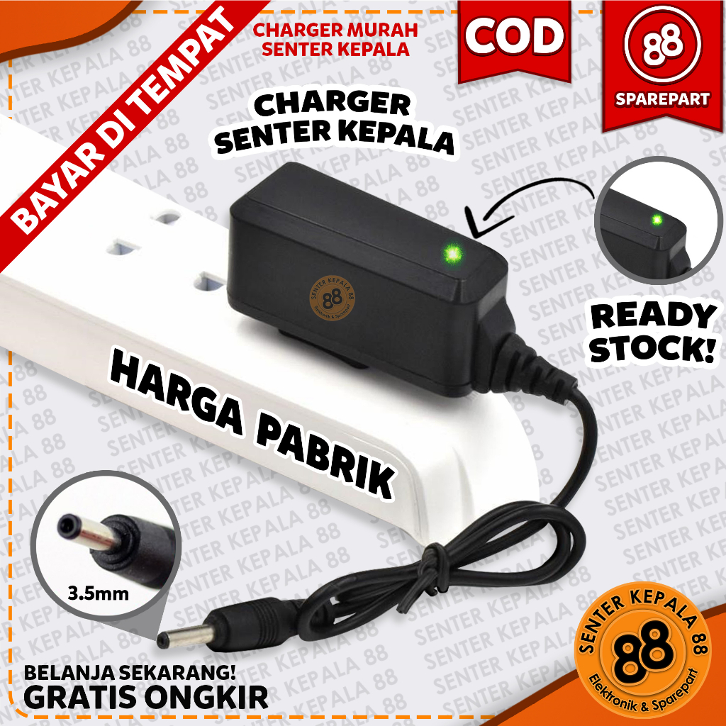 Jual Alat Pengecas Charger Cas Senter Kepala Tangan DONY KL KL-178 303 ...