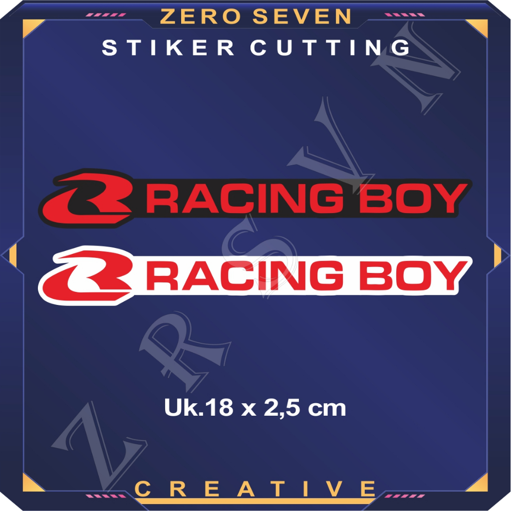 Jual STIKER RACING BOY / RACING / STIKER MOTOR VIRAL / LAPTOP / TUMBLER ...