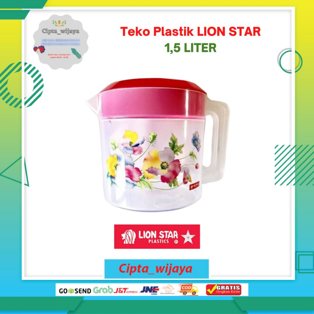 Jual Teko Plastik 1,5 Liter Lion Star / Water Jug 1,5 Liter Lion Star | Shopee Indonesia
