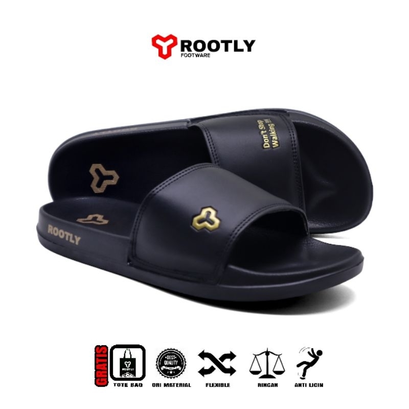 Jual Rootly - Sandal Slip On Pria Unisex Motif Api Stabilo | Shopee ...