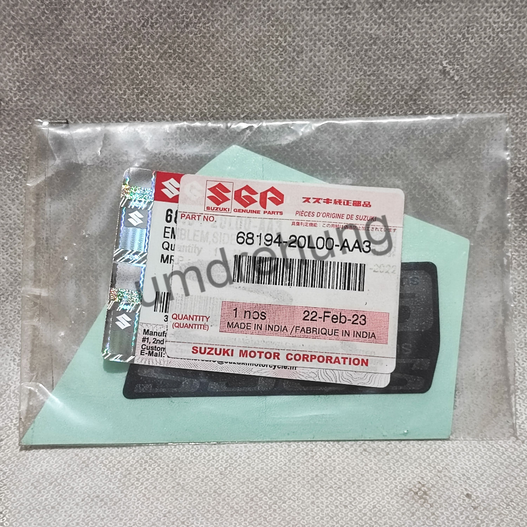 Jual Stiker Emblem SOCS Cover KIRI HITAM Vstrom 250 SX Side Emblem SGP | Shopee Indonesia