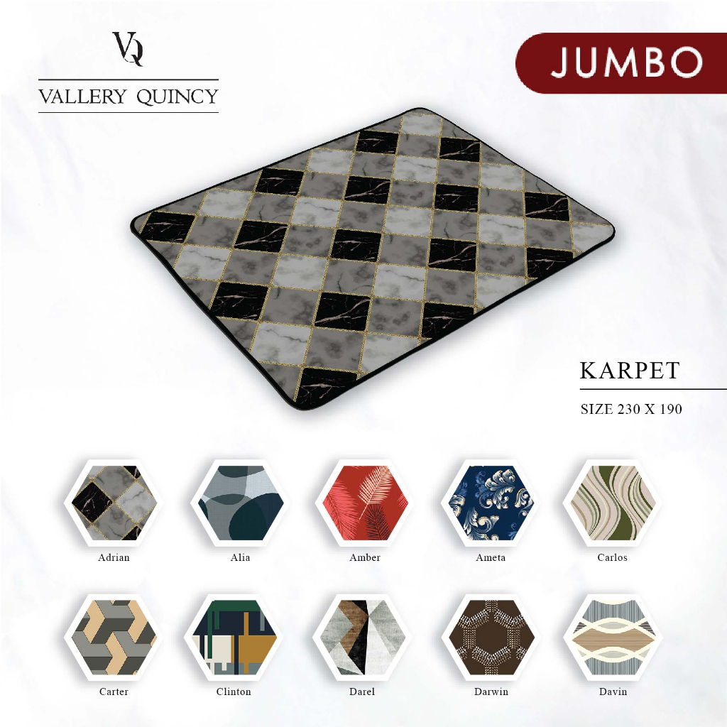 Jual Vallery Quincy - Karpet Jumbo 230x190 "Live" | Shopee Indonesia