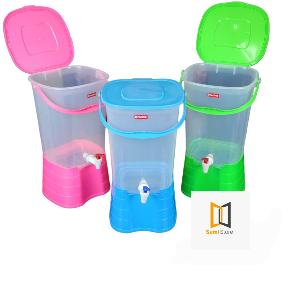 Jual Dispenser air 12 liter Gogo plastik polos / dispenser segi plastik ...