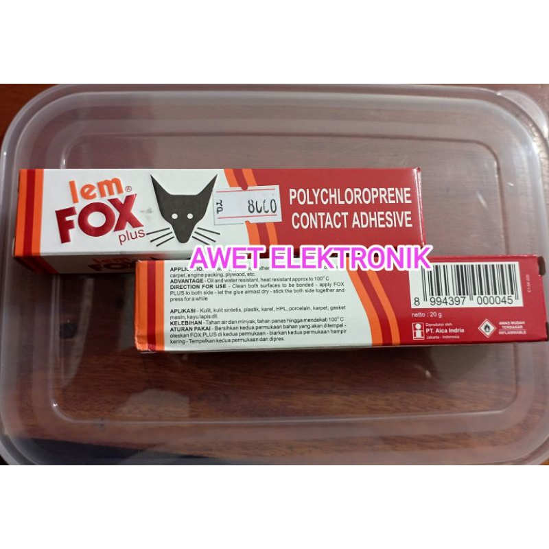 Jual Lem fox plus lem kuning fox tube lengket | Shopee Indonesia