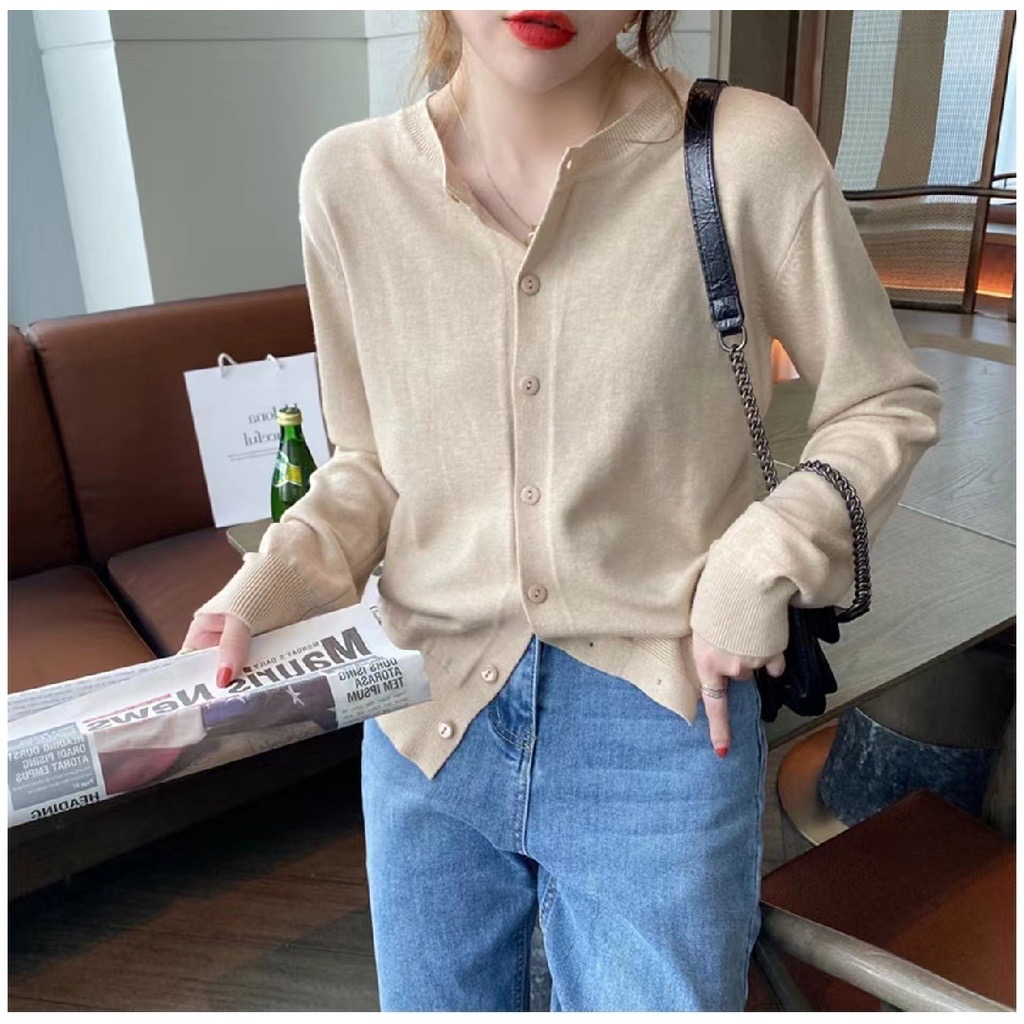 Jual Cardigan Vierlin Soft Knit Import - Outer Wanita Knit - Kardigan Wanita Rajut Import Halus ...