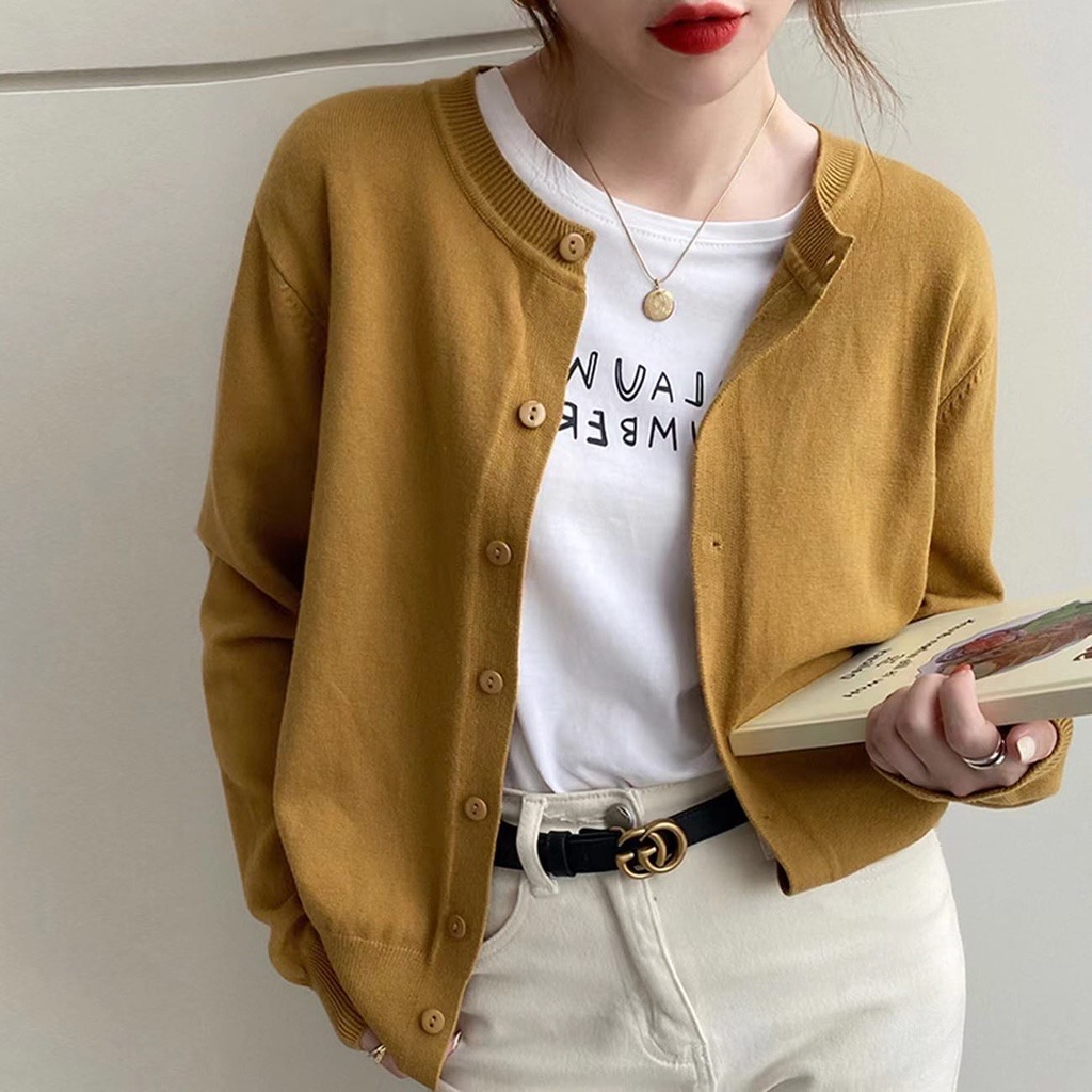 Jual Cardigan Vierlin Soft Knit Import - Outer Wanita Knit - Kardigan Wanita Rajut Import Halus ...