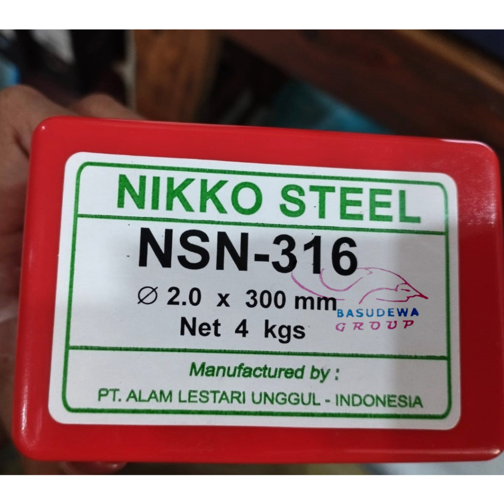Jual KAWAT LAS NSN-316 2mm x 300mm / KAWAT LAS NSN 316 2 mm PER 1KG ...
