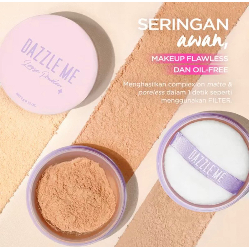 Jual Dazzle Me Always Setting Loose Powder 6g / Bedak tabur dazzle me ...