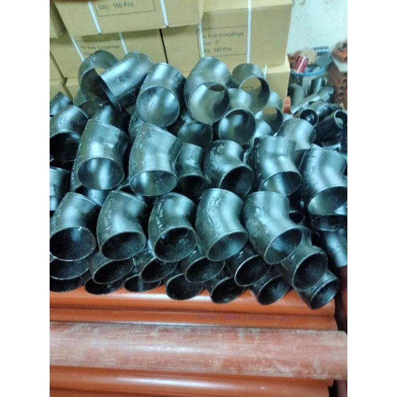 Jual murah elbow cast iron hitam 45deg 6 inch (DN 150 ) | Shopee Indonesia