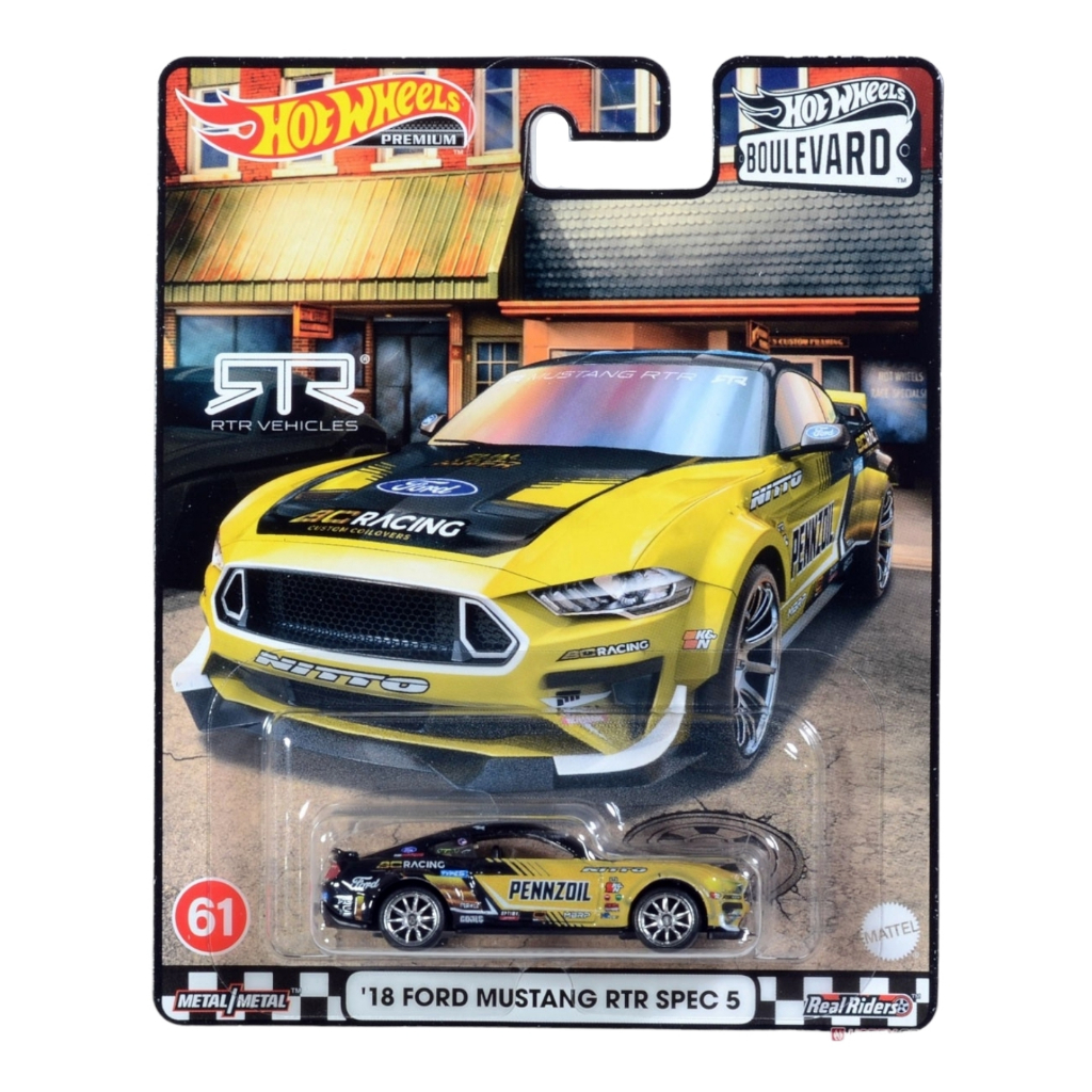 Jual Hot Wheels Premium Boulevard 18 Ford Mustang RTR Spec 5 Penzoil ...