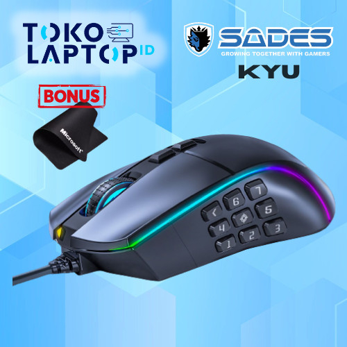 Jual Sades Kyu Mouse Gaming MMO/MOBA Wired | Shopee Indonesia Jual Sades Kyu Mouse Gaming MMO/MOBA Wired | Shopee Indonesia