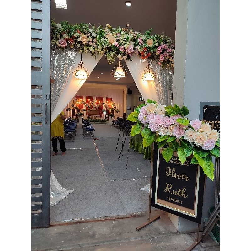 Jual Dekorasi pelaminan adat batak 4 meter + entrance gate + photobooth ...