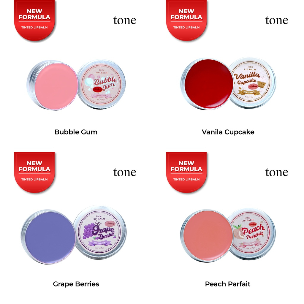 Jual Tone Lip Balm | Fresh look, Tinted Formula | Shopee Indonesia