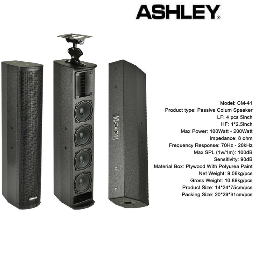Jual Colum Speaker Pasif Ashley CM 41 5ins ORIGINAL GARANSI ( Harga ...