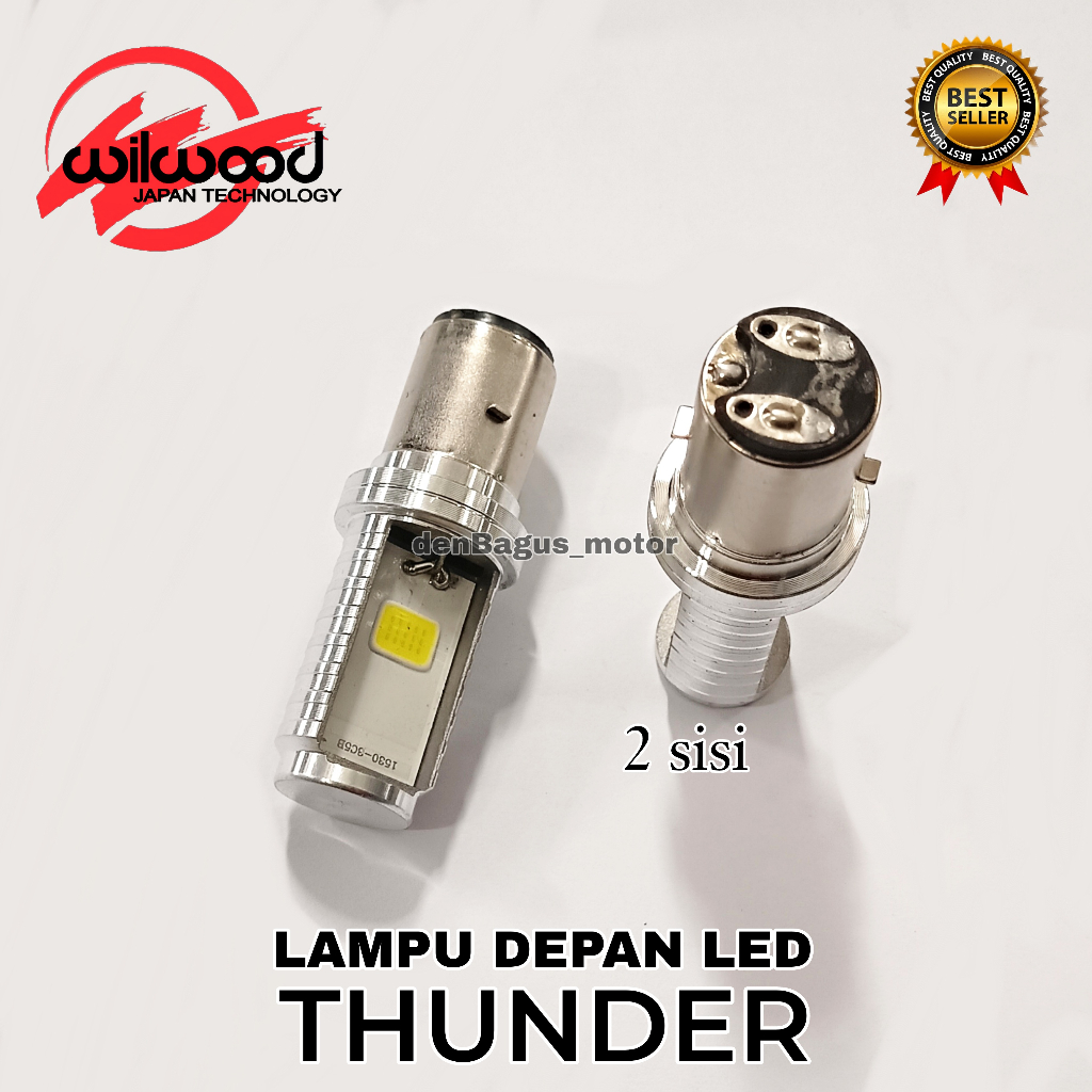 Jual BOHLAM LAMPU DEPAN LED 03 MOTOR THUNDER/MOTOR VESPA LAMA 2 TAK ...