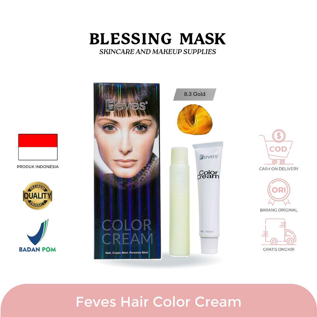 Jual Feves Color Cream 60ml | Pewarna Rambut | Shopee Indonesia