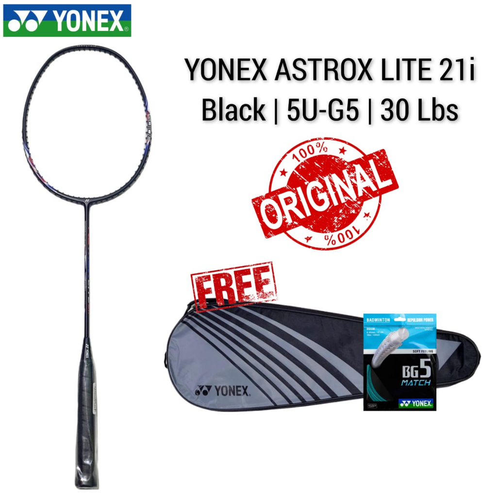 Jual Raket Badminton Yonex Astrox Lite 21i Black Original Bulutangkis | Shopee Indonesia
