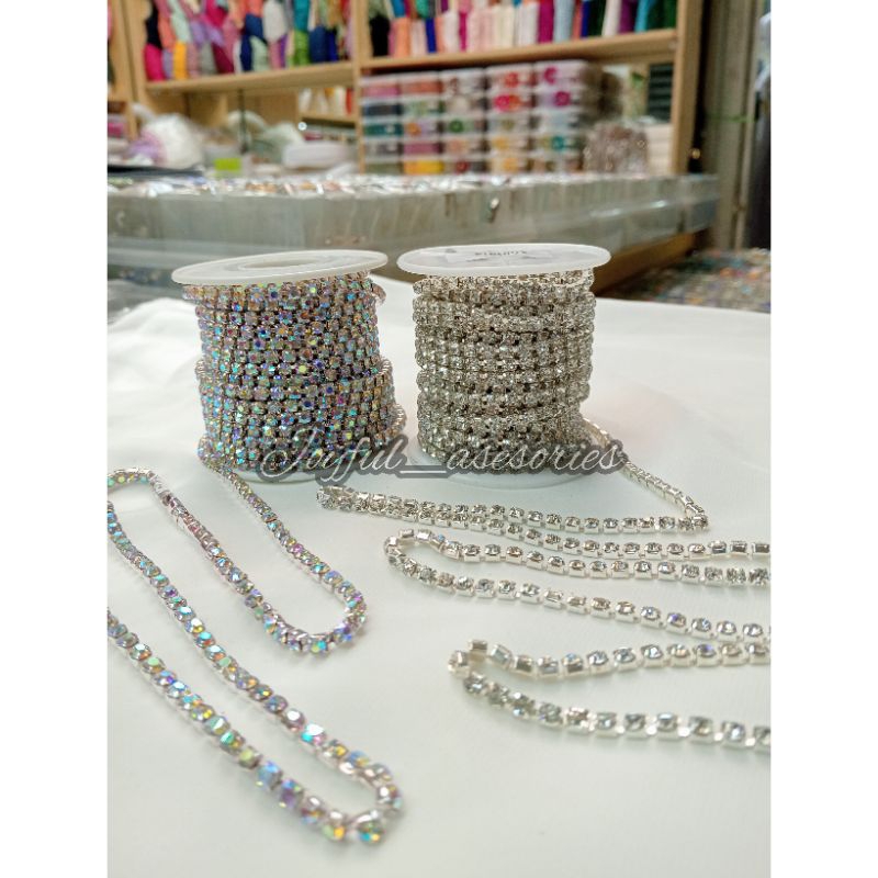 Jual Diamond Swarovski Premium mata satu/Diamond baris mewah/Payet ...