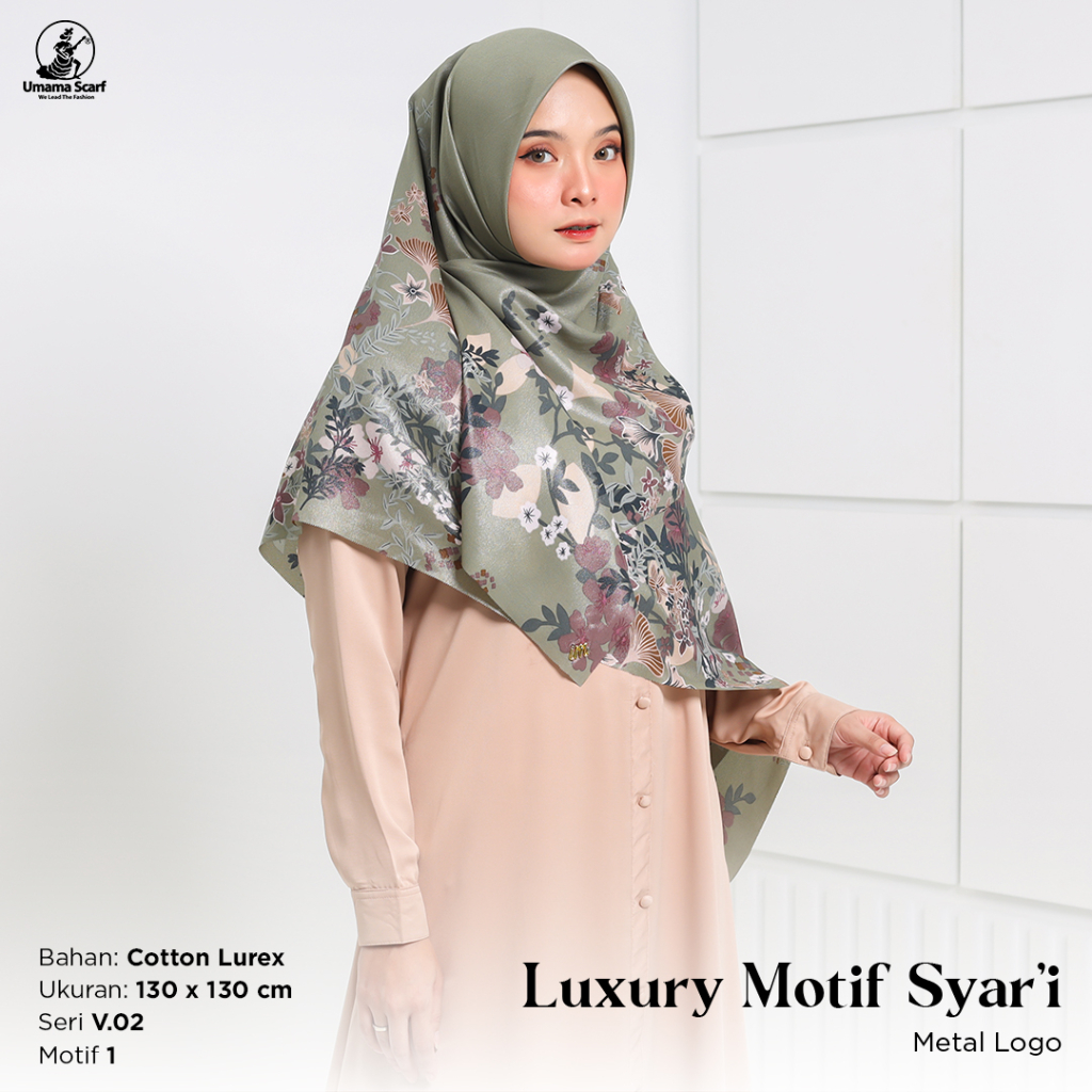 Jual Umama Scarf - Kerudung Motif Jilbab Segi Empat Hijab Daily Segi ...