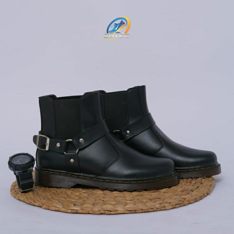 Jual SOTER - Sepatu Docmart Boot High Pria Terbaru Asli Kulit Pu Sepatu ...