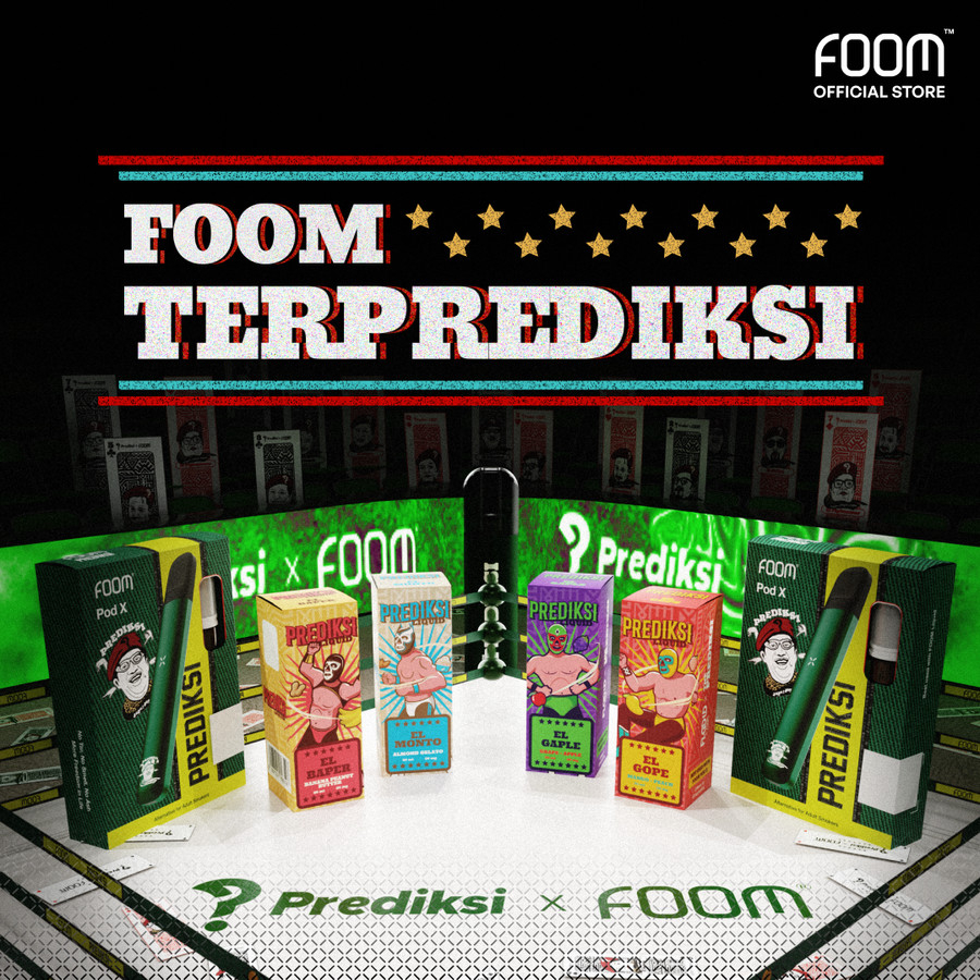 Jual FOOM X THE PREDIKSI GREENPOD KIT BUNDLING LIQUID 15ML POD KIT BY FOOM LAB | Shopee Indonesia