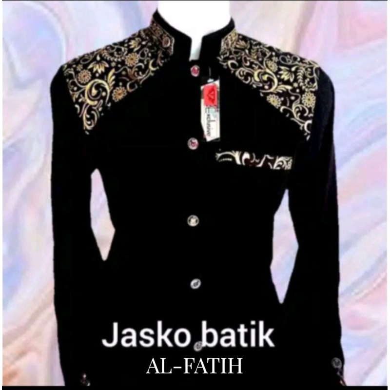 Jual jasko batik \baju jas koko kombinasi batik jas pria dewasa kain ...