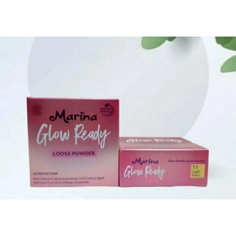 Jual Marina Loose Powder Glow Redy No 11 Light Ivory 15 gr | Shopee ...