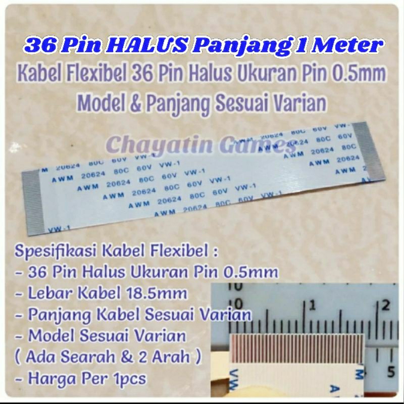 Jual Kabel Flexibel 36 Pin Halus Panjang 1 Meter Model sesuai Varian ...