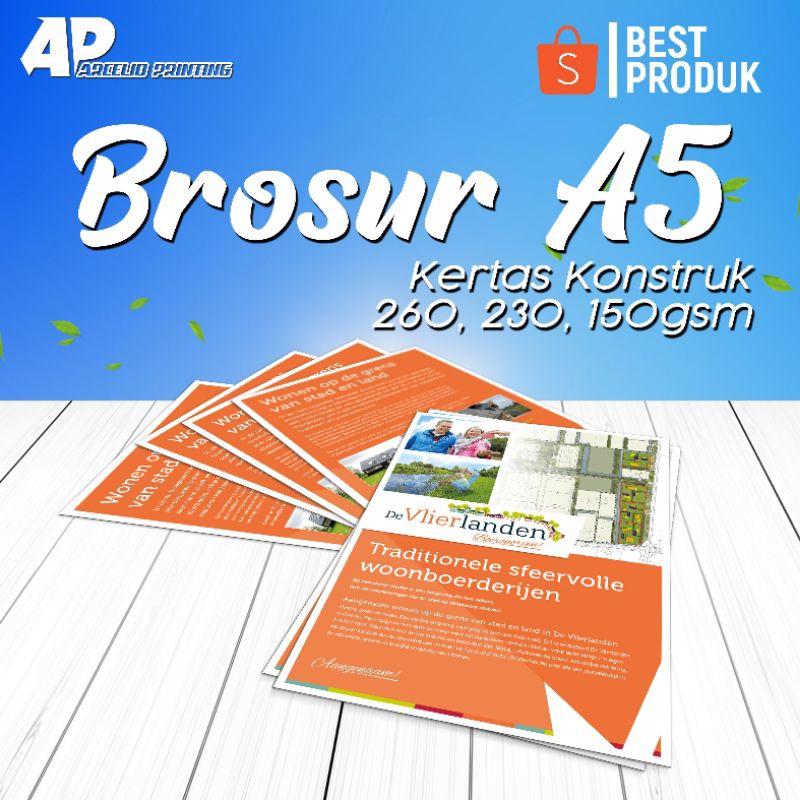 Jual Brosur A5 Art Paper (150gsm/230GSM) | Shopee Indonesia