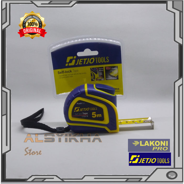 Jual Meteran 5m JETJO TOOLS 172519 / Tape Rules Tylon Self Lock LAKONI ...