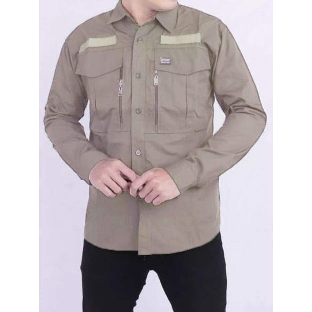 Jual (TERIMA BORDIR) Kemeja Lapangan Lengan Panjang Wtac bahan American ...