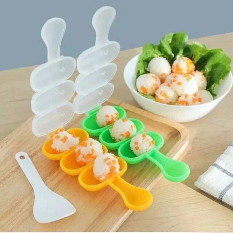 Jual Rice Ball Shaker Alat Cetak Nasi Bulat Bola Bekal Anak Sekolah ...