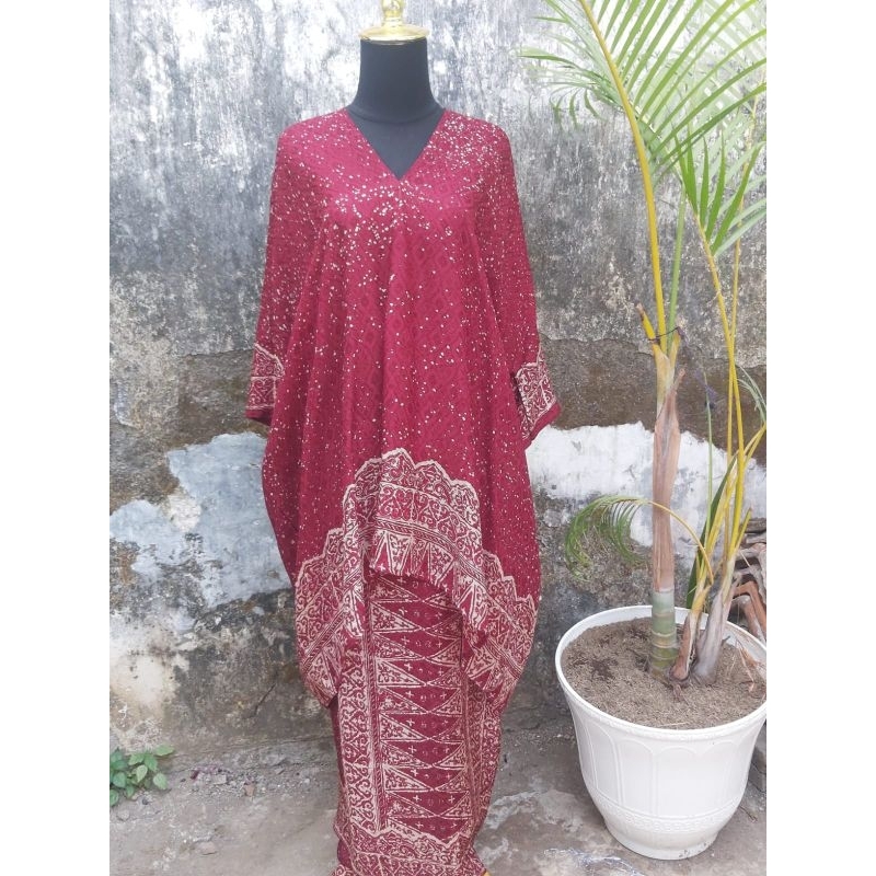 Jual ONE SET STELAN JUPRI KAFTAN TUNIK ARUNA MELAYU stelan batik jupri ...